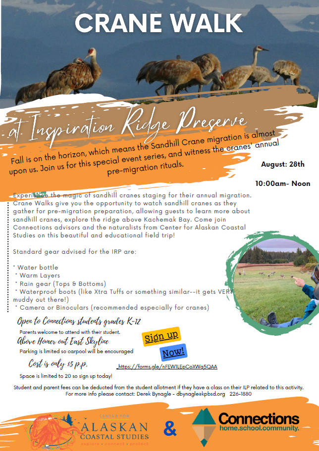 Homer- Crane Walk at Inspiration Ridge Preserve - Connections