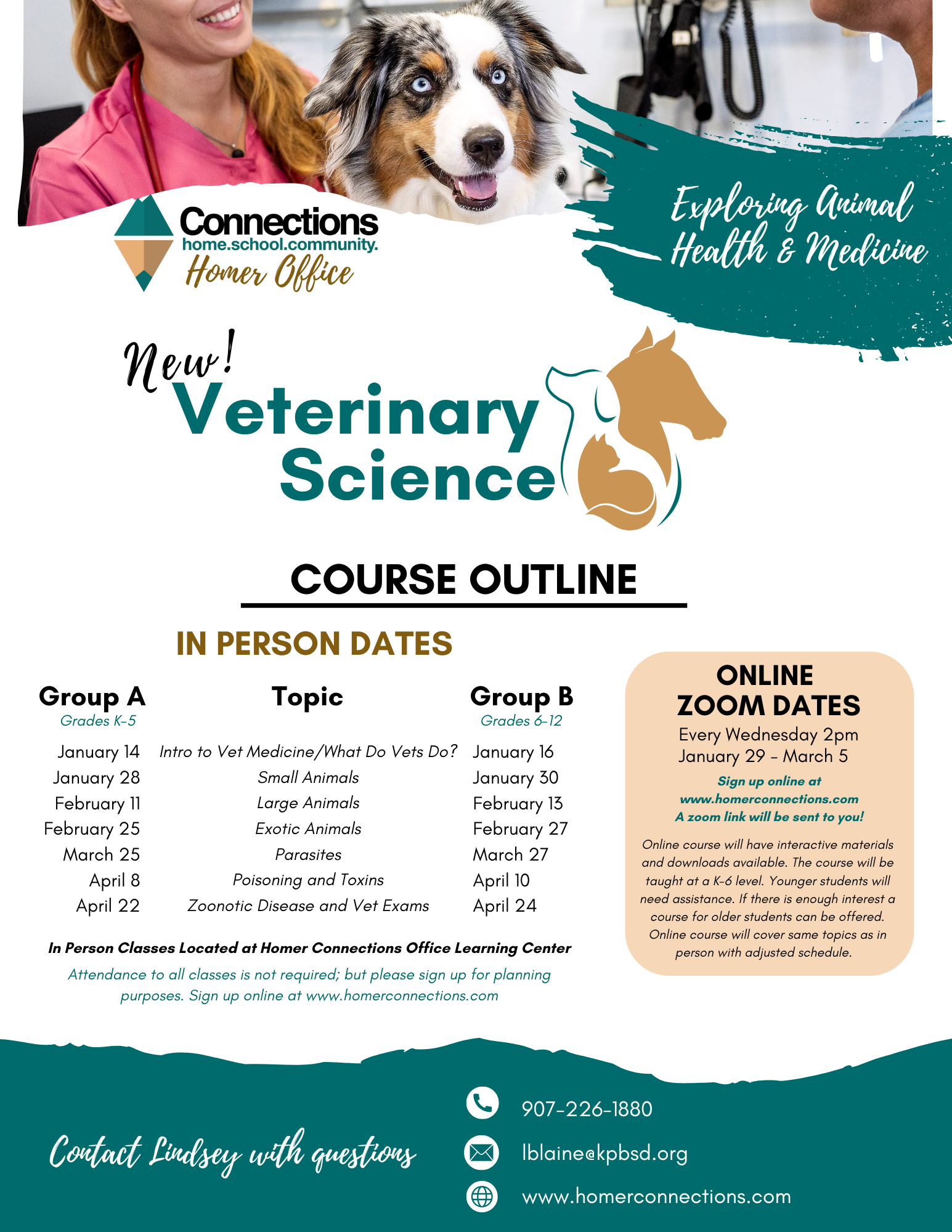 ZOOM- Veterinary Science - Connections